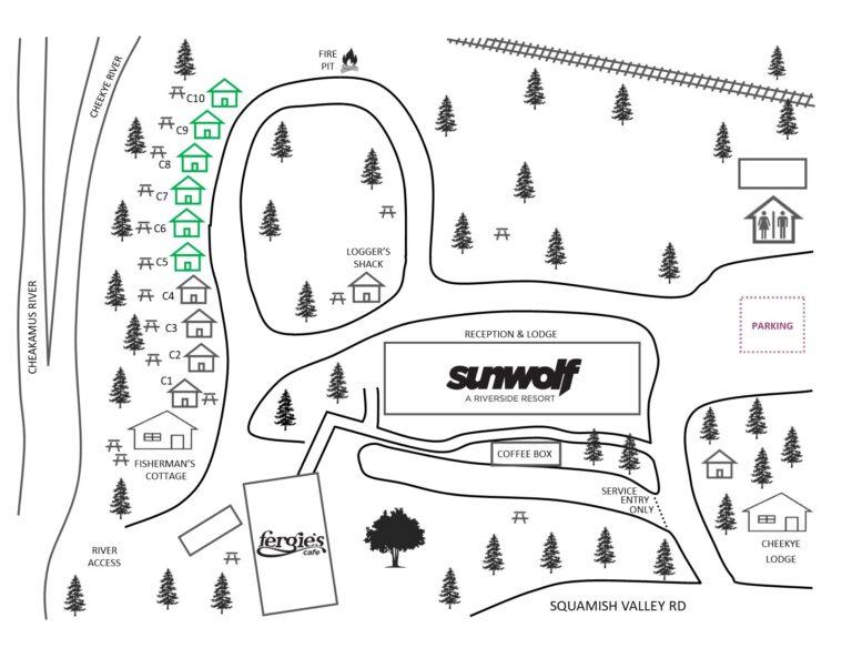 Riverside Cabins - Sunwolf Riverside Resort